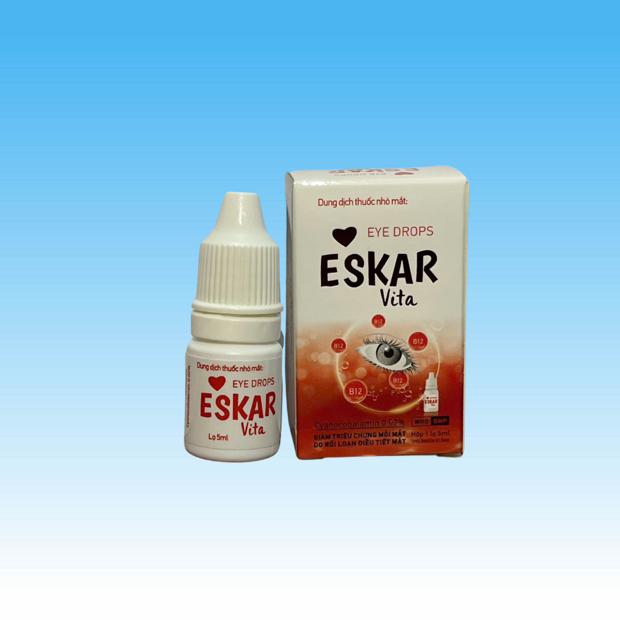 Eskar Vita - Dung dịch nhỏ mắt, giảm mỏi mắt và giúp điều tiết mắt